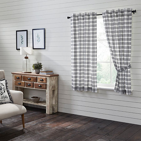 Click here for Vhc Brands Sawyer Plaid Rod Pocket Light-Filtering... prices
