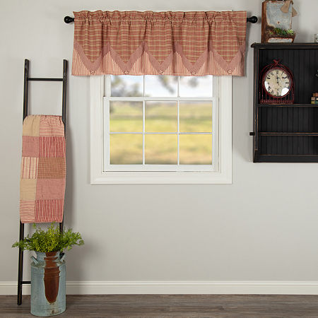 Click here for Vhc Brands Sawyer Plaid Layered Rod Pocket Valance... prices