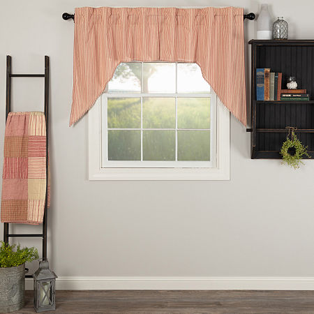 Click here for Vhc Brands Sawyer Ticking Swag Rod Pocket Valance... prices