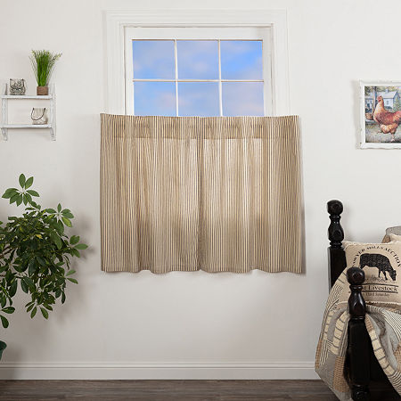Click here for Vhc Brands Sawyer Ticking 2-pc. Rod Pocket Window... prices