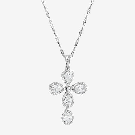 Click here for Diamonart Womens White Cubic Zirconia Sterling Sil... prices