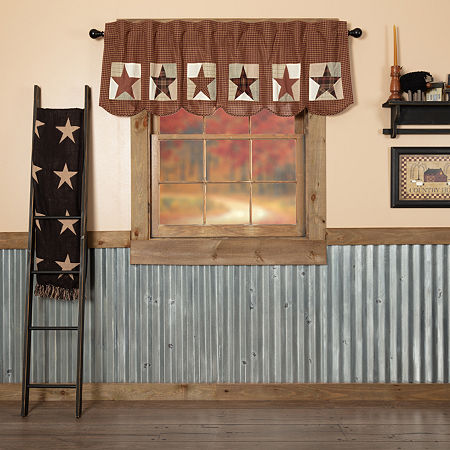 Click here for Vhc Brands Abilene Star Block Rod Pocket Valance... prices