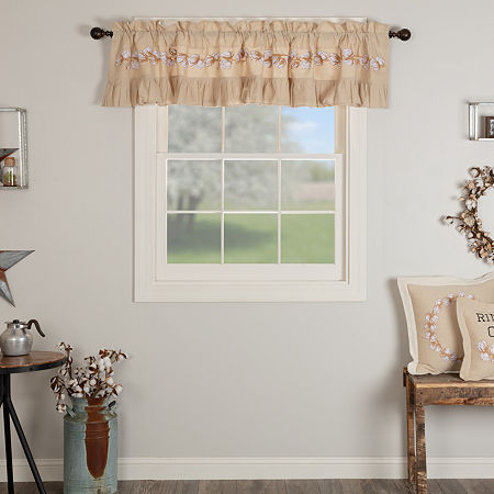 Click here for Vhc Brands Ashmont Cotton Bol Rod Pocket Valance... prices