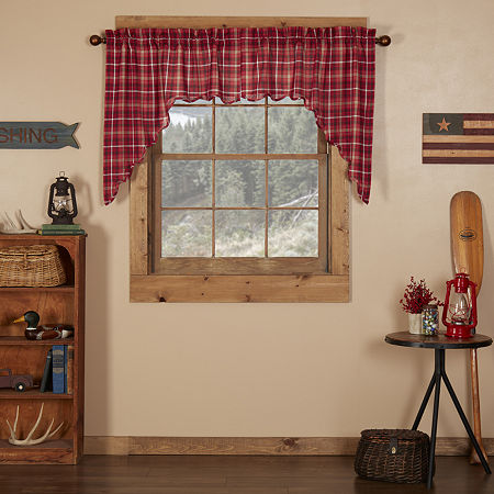 Click here for Vhc Brands Braxton Swag Rod Pocket Scallop Valance... prices