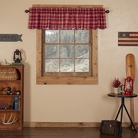 Click here for Vhc Brands Braxton Rod Pocket Scallop Valance  One... prices