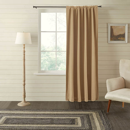 Click here for Vhc Brands Cotton Burlap Rod Pocket Blackout Singl... prices