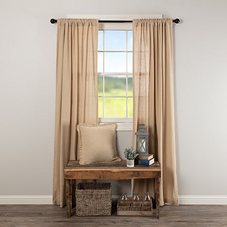 Click here for Vhc Brands Cotton Burlap Rod Pocket Light-Filterin... prices