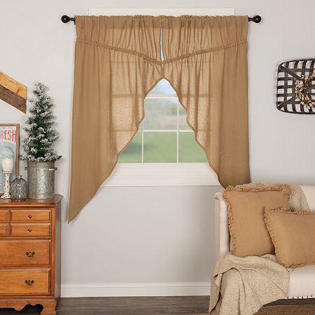 Click here for Vhc Brands Cotton Burlap Prairie Rod Pocket Light-... prices