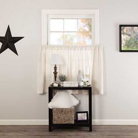 Click here for Vhc Brands Cotton Burlap 2-pc. Rod Pocket Window T... prices