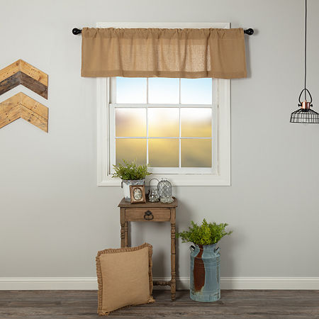 Click here for Vhc Brands Cotton Burlap Rod Pocket Valance  One S... prices