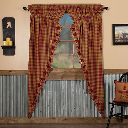 Click here for Vhc Brands Country Star Prairie Rod Pocket Embelli... prices
