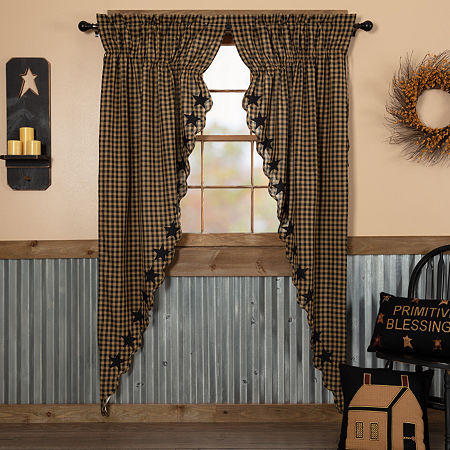 Click here for Vhc Brands Country Star Prairie Rod Pocket Embelli... prices
