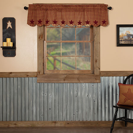 Click here for Vhc Brands Country Star Rod Pocket Scallop Valance... prices