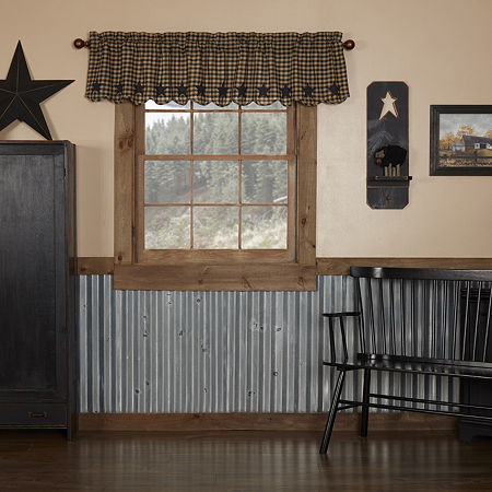 Click here for Vhc Brands Country Star Rod Pocket Scallop Valance... prices