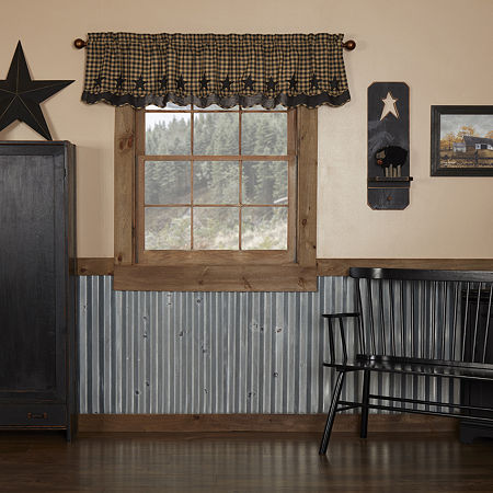 Click here for Vhc Brands Country Star Layered Rod Pocket Valance... prices
