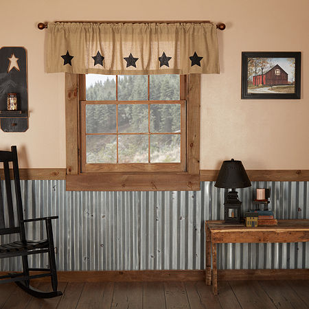 Click here for Vhc Brands Cotton Burlap Star Rod Pocket Tailored... prices
