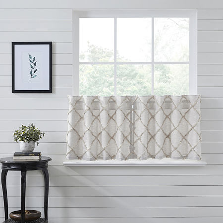 Click here for Vhc Brands Frayed Lattice 2-pc. Rod Pocket Window... prices