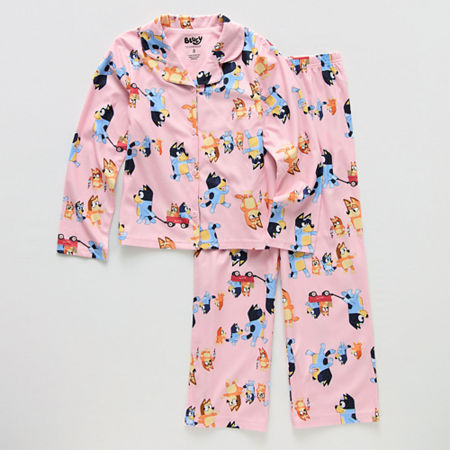 Click here for Little & Big Kid Girls Bluey V-Neck Long Sleeve 2-... prices