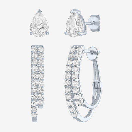 Click here for Yes  Please! Womens Lab Created White Sapphire Ste... prices