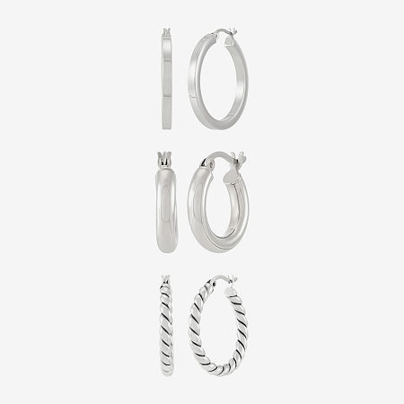 Click here for Limited Quantities! Womens Sterling Silver 3 Pair... prices