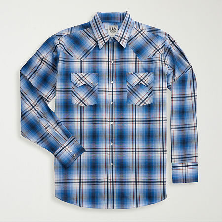 Click here for Ely Cattleman Mens Long Sleeve Western Shirt  Medi... prices