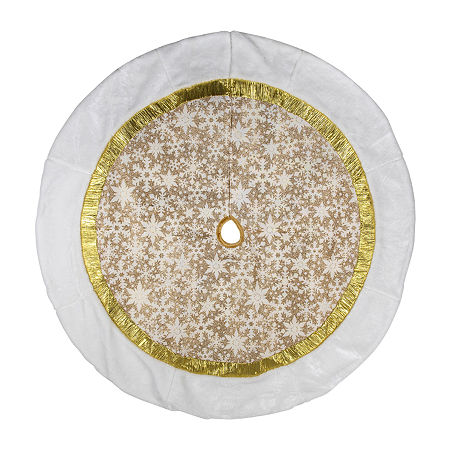Click here for Northlight 48in Snowflake Indoor Tree Skirt  One S... prices