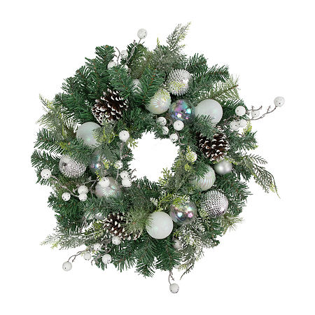 Click here for Northlight Pine Berry And Ornament Wreath  One Siz... prices