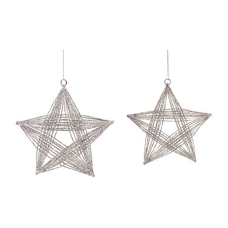 Click here for Northlight D Wire Frame Star 2-pc. Christmas Ornam... prices
