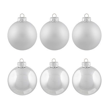 Click here for Northlight Silver And Matte Ball 6-pc. Christmas O... prices