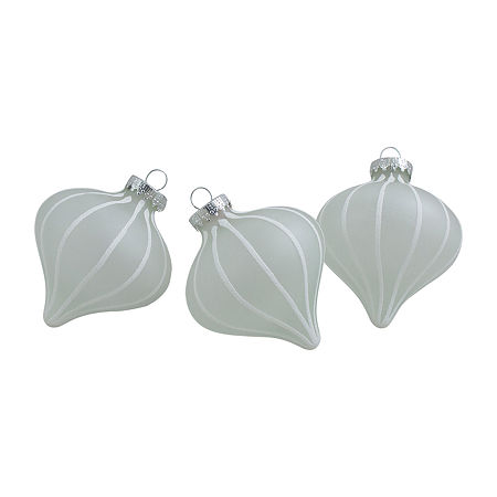 Click here for Northlight Stripes Glass 3-pc. Christmas Ornament... prices
