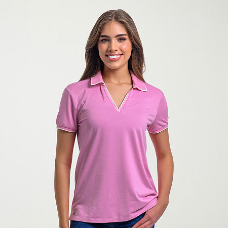 Click here for Antigua Fall 2025 Womens Polo Shirt  Large  Pink prices