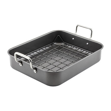 Click here for Rachael Ray 16X13 Roaster with Rack  One Size  Gra... prices