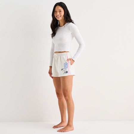 Click here for Snoopy Fleece Short Juniors Womens Juniors Pull-On... prices
