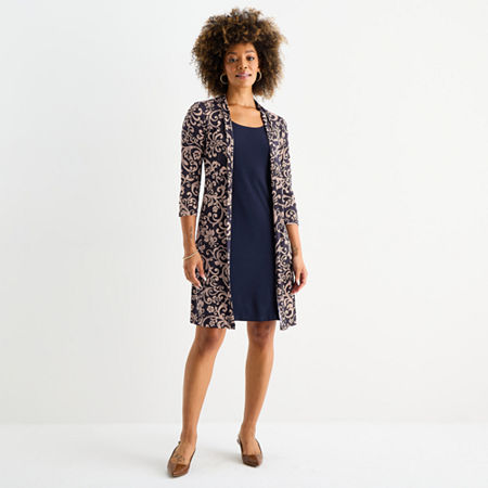 Click here for Connected Apparel Womens Paisley Jacket Dress  4... prices