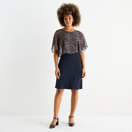 Click here for Womens Connected Apparel Sheer Swirl Poncho Overla... prices
