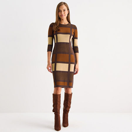 Click here for Danny & Nicole Womens Long Sleeve Sweater Dress  S... prices