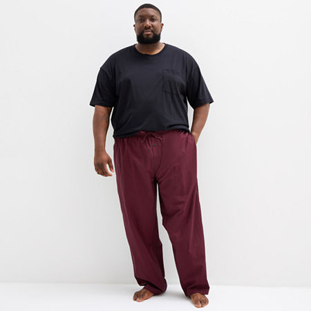 Click here for St. Johns Bay Mens Poplin Big and Tall Pajama Pant... prices