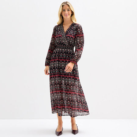 Click here for Frye and Co. Womens Long Sleeve Floral Maxi Dress... prices