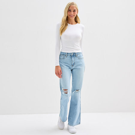 Click here for Arizona Juniors Short Womens High Rise Straight Le... prices