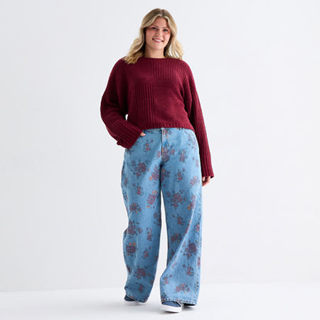 Click here for Arizona Womens Juniors Plus Low Rise Baggy Fit Jea... prices
