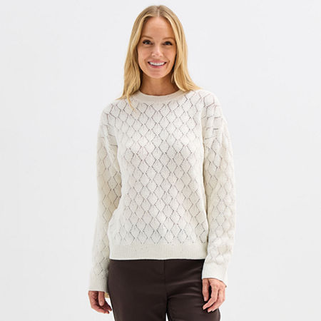 Click here for Liz Claiborne Womens Crew Neck 3/4 Sleeve Pullover... prices