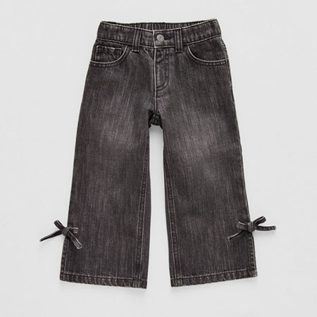 Click here for Okie Dokie Toddler Girls Wide Leg Jean  5t  Black prices