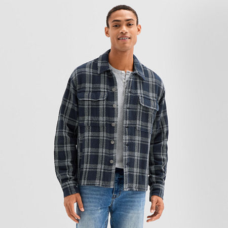 Click here for Arizona Mens Lightweight Shirt Jacket  Medium  Blu... prices