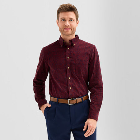 Click here for Stafford Corduroy Mens Long Sleeve Regular Fit But... prices