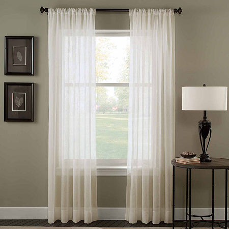 Click here for CHF Trinity Crinkle Voile Rod Pocket Sheer Single... prices