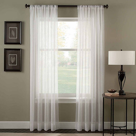 Click here for CHF Trinity Crinkle Voile Rod Pocket Sheer Single... prices