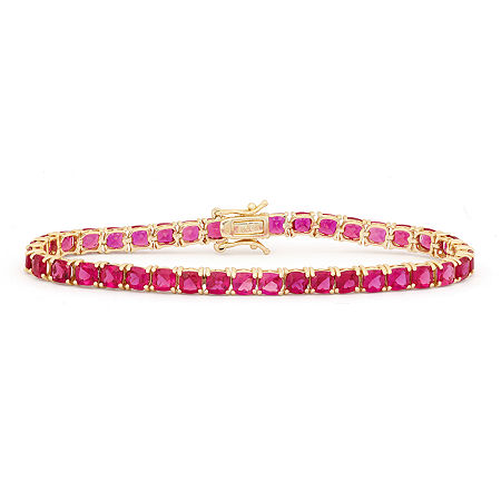 Click here for Womens Lead Glass-Filled Red Ruby 14K Gold Over Si... prices