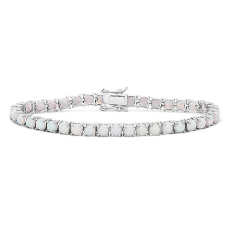 Click here for Womens Lab Created White Opal Sterling Silver 7.25... prices