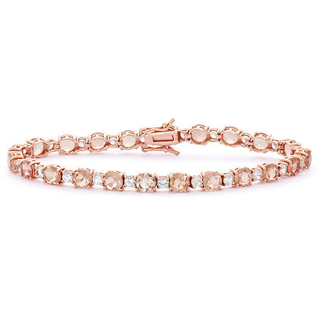 Click here for Womens Simulated Pink Morganite 14K Rose Gold Over... prices
