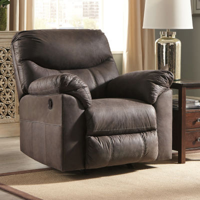 Signature Design by Ashley® Boxberg Rocking Recliner, Color: Teak ...